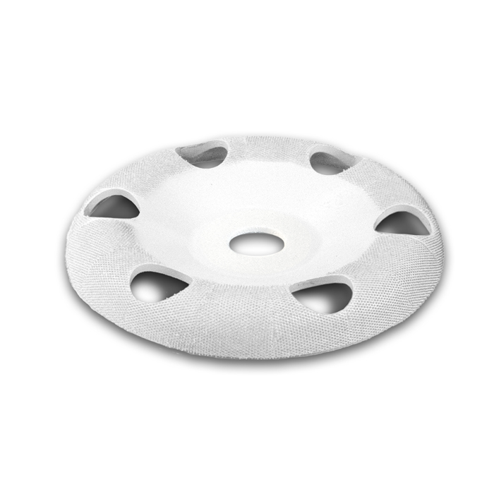 Saburrtooth - 4" Donut Wheel W/ Holes Round Face (Ex-Fine Grit) 5/8" Bore
